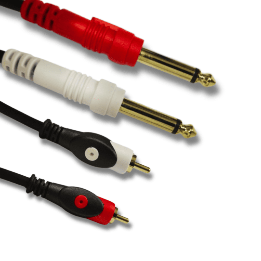 JSJ audio video cable 6.35 Mono to RCA – Premium Sound Quality ...