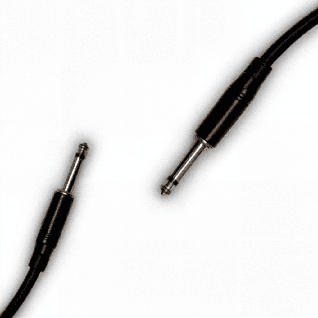 Dynamic 6.35mm Mono to 6.35mm Mono Audio Cable – Durable Male-to-Male ...